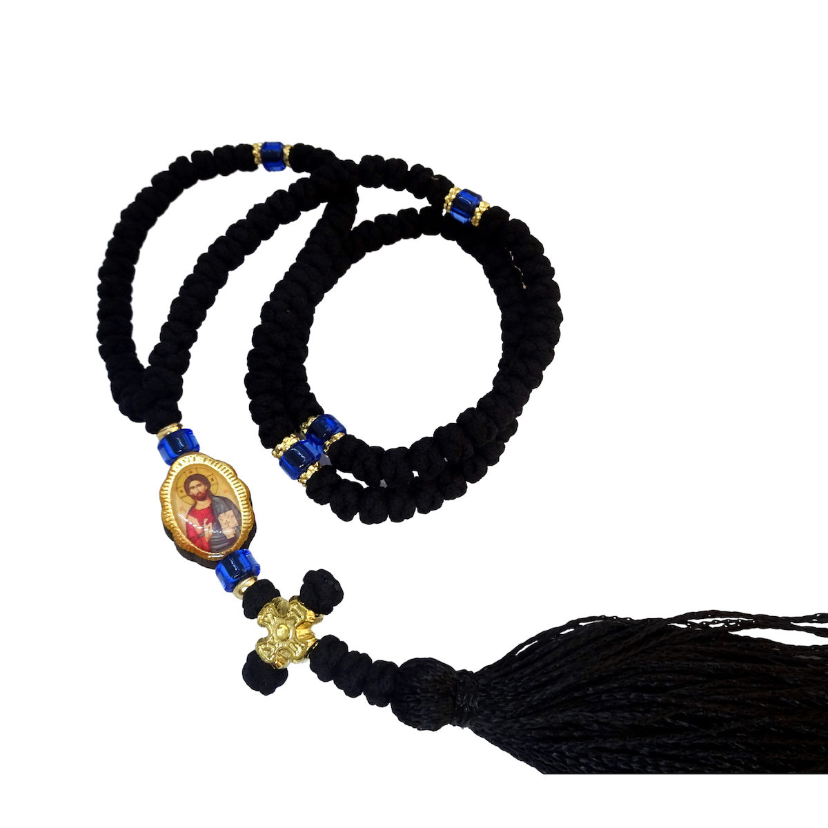100 knot Greek Orthodox Prayer Rope with Icon – anastasisgiftshop.com