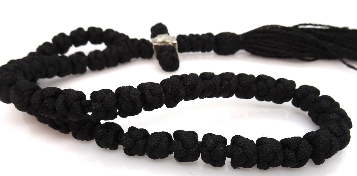 50 Knots Orthodox Prayer Rope with Cross and Tassel – anastasisgiftshop.com