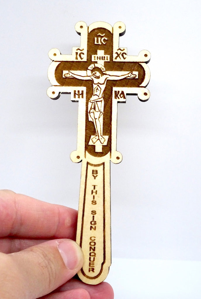 Orthodox Christian Wooden Hand Blessing Cross – anastasisgiftshop.com